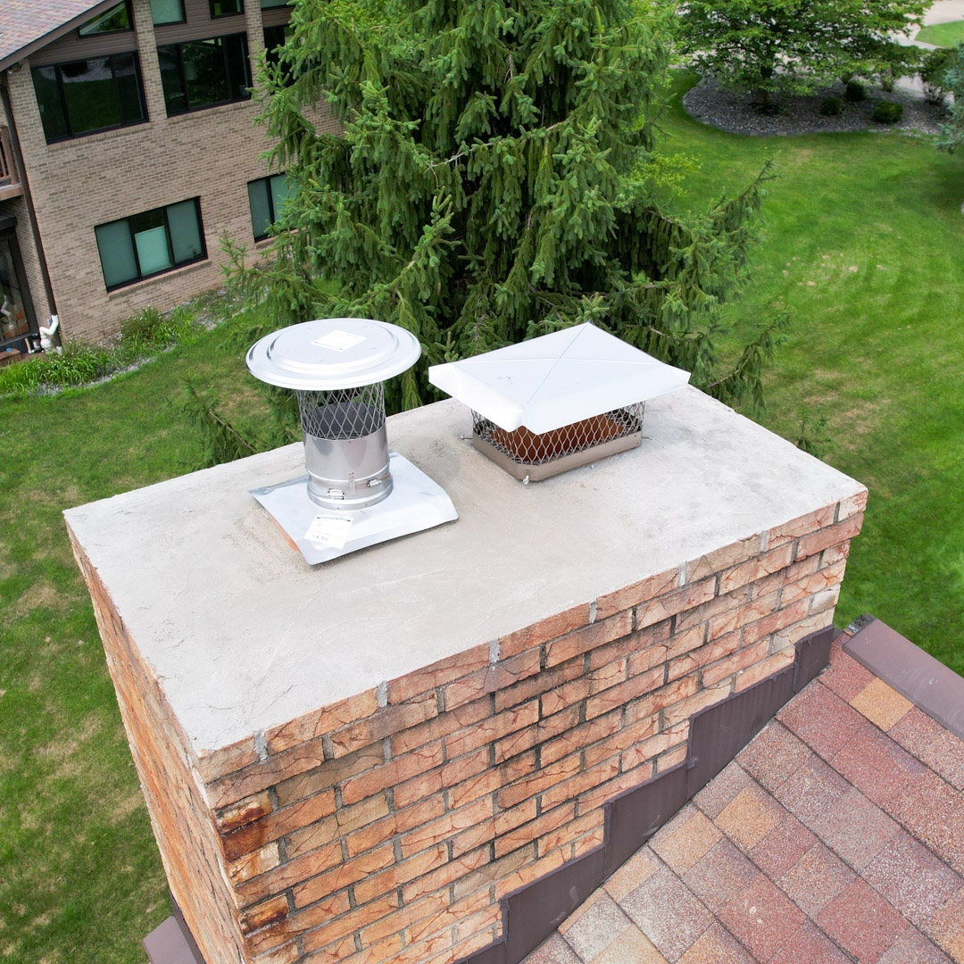 Chimney Flue Cover Installation | Protect From Water, Snow & Critters
